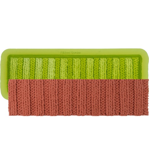 Marvelous Moulds Ribbed Border kötés minta szilikon forma, 17x4 cm ...